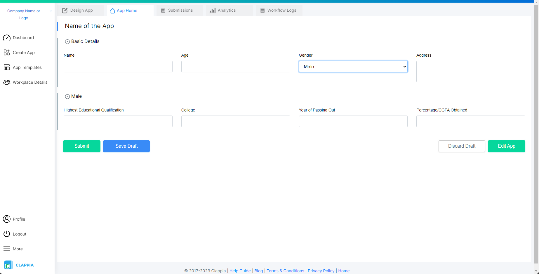 Sections - Basic, Conditional, Copyable